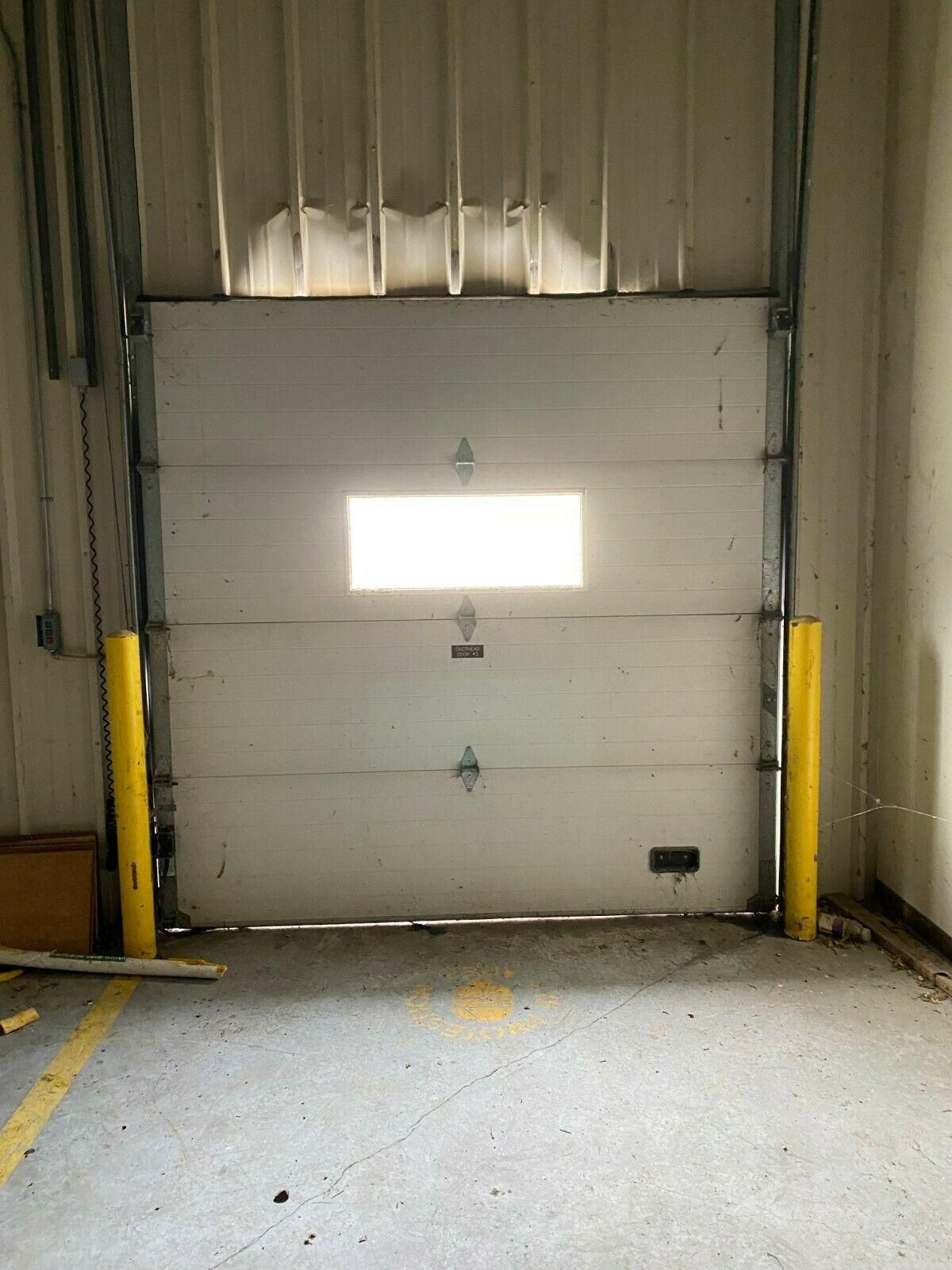 8x8 Garage Roll Up Door with Tracks and Lift Mechanism | LabX.com