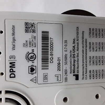 Mindray Medical DPM3 Vital Signs Monitor | LabX.com