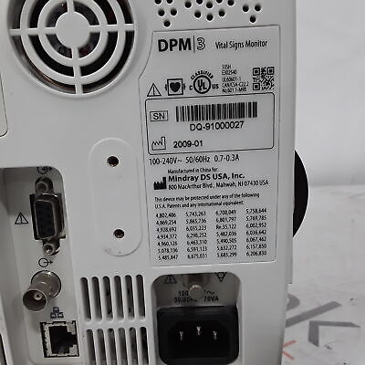 Mindray Medical DPM3 Vital Signs Monitor | LabX.com
