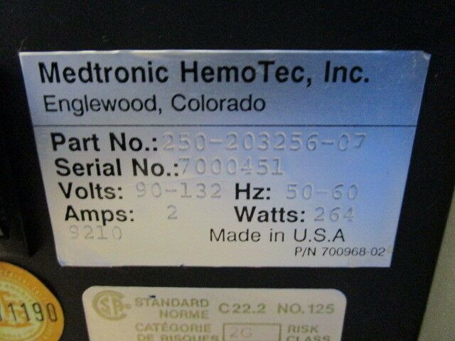 Medtronic Hemotec Hepcon HMS Hemostasis Management | LabX.com