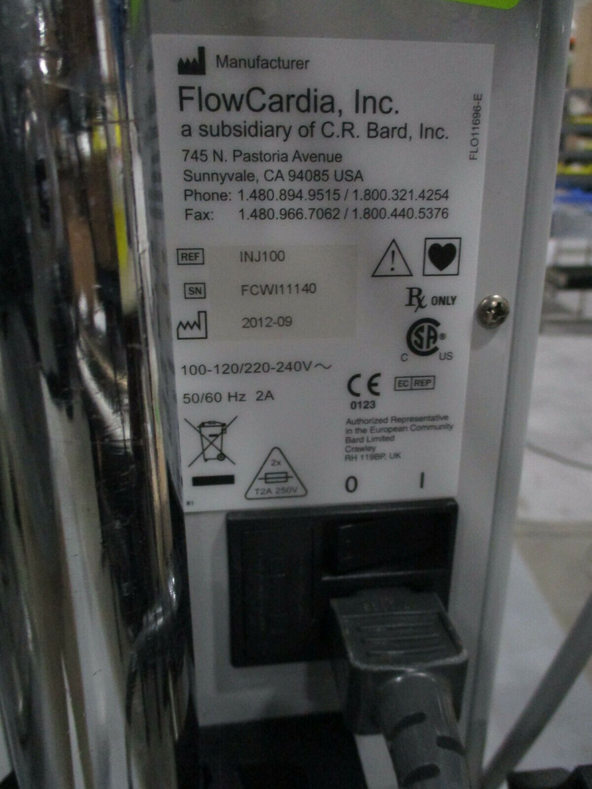 BARD FLOWCARDIA GEN200 CROSSER GENERATOR W/ FOOT C | LabX.com