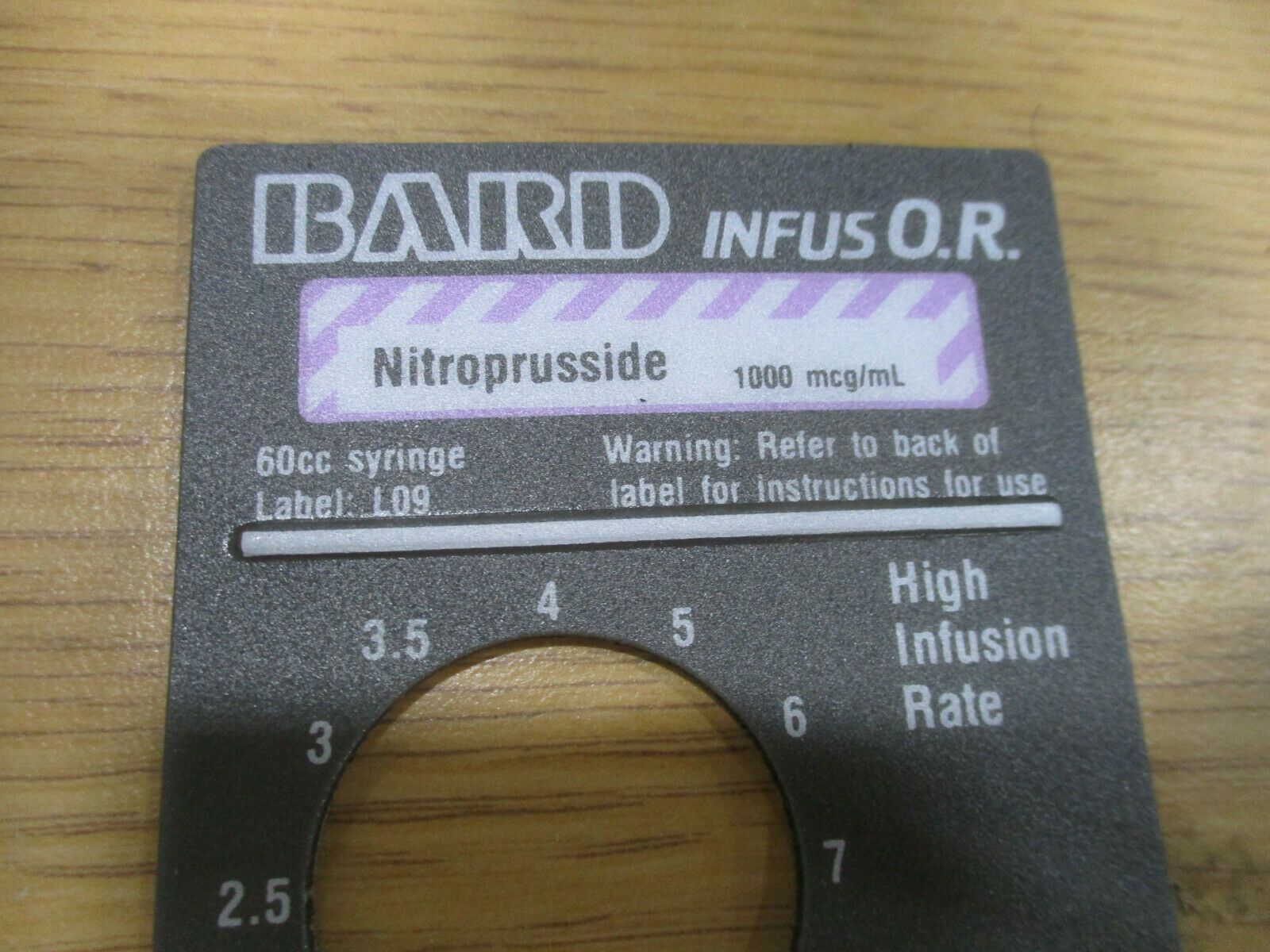 Baxter Bard Infus O.R. Smart Label, Nitroprusside, | LabX.com