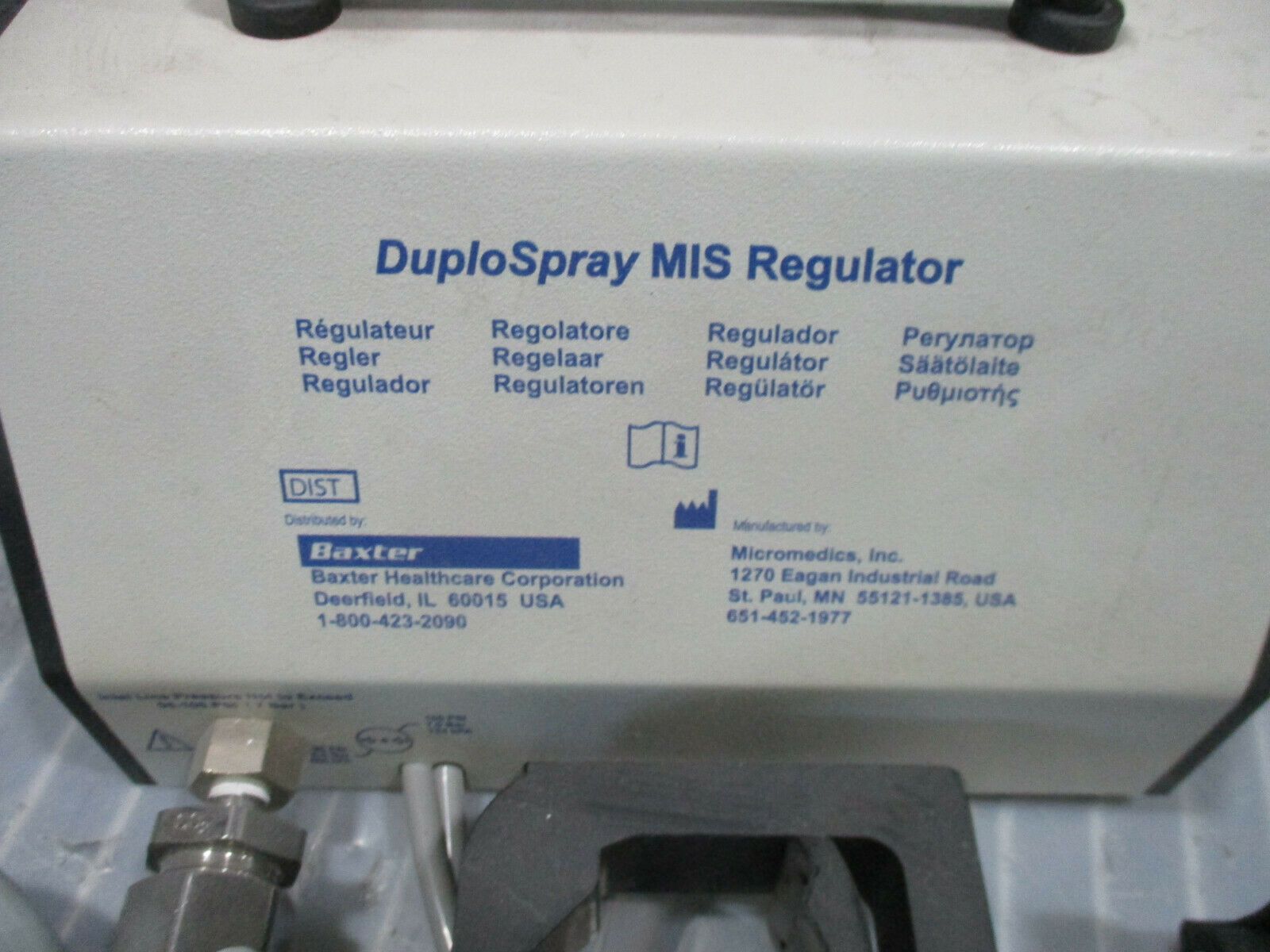 Baxter DuploSpray MIS Regulator with Foot Switch | LabX.com