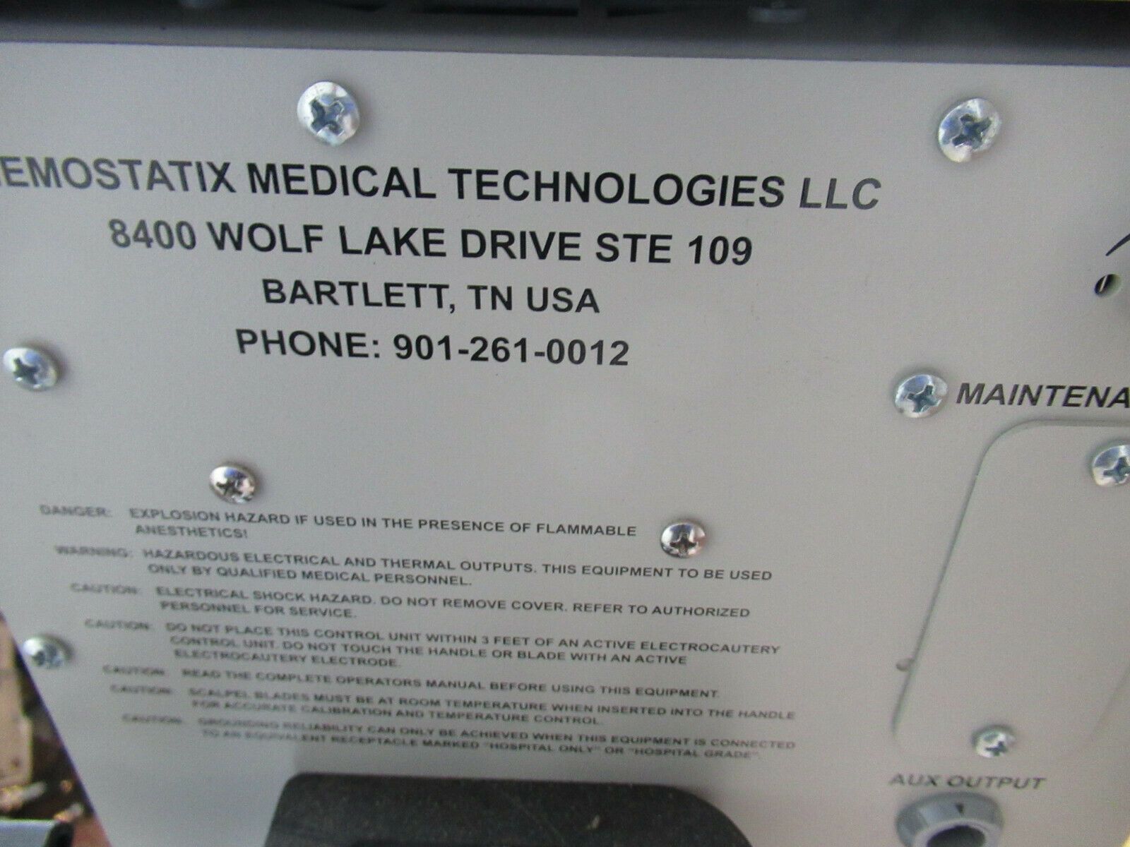 HEMOSTATIX THERMAL SCALPEL SYSTEM MODEL PRECISION | LabX.com
