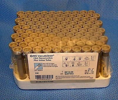 BD Vacutainer 364951 Urine Tube (Box of 100) | LabX.com