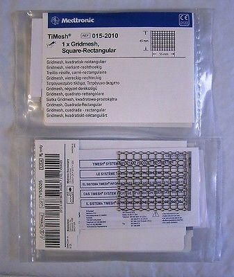 Medtronic 015-2010 TiMesh Gridmesh, Square-Rectangular 45mm x 55mm ...