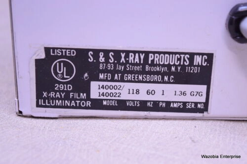 S & S X-RAY PRODUCTS DENTAL X-RAY FILM ILLUMINATOR | LabX.com