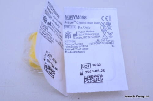YUKON MEDICAL ARISURE CLOSED MALE LUER YELLOW CAP | LabX.com
