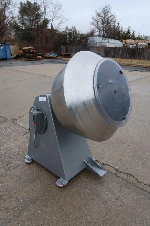 42 In. Diameter Stainless Steel Coating Pan, with Internal Baffles ...