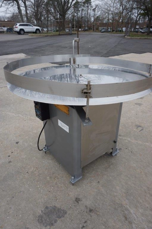 48 In. Packaging Dynamics Rotary Unscrambling/Accumulating Table ...