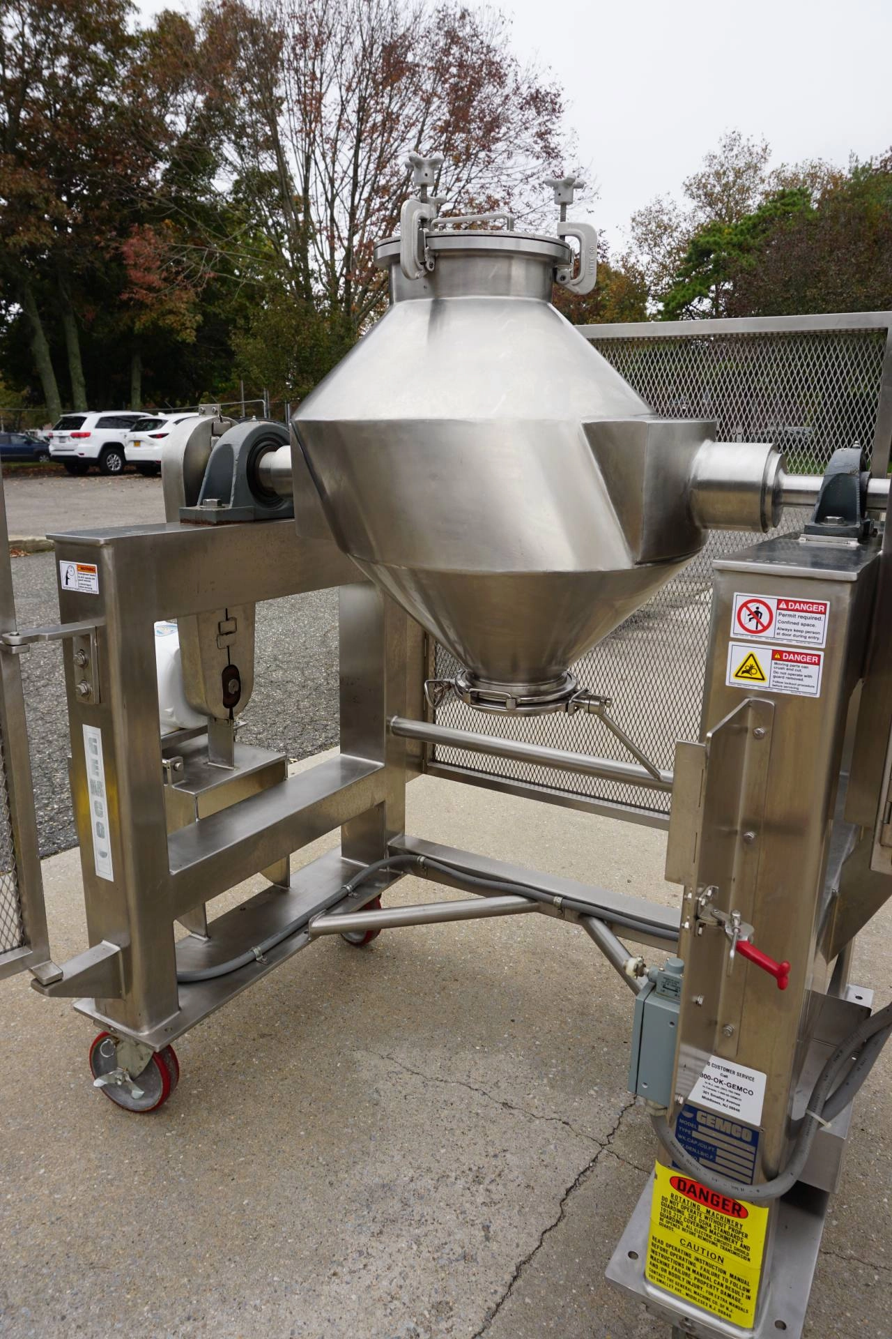 Gemco 3 Cu. Ft. 316 Stainless Steel Slant Cone Blender, Pharma Grade ...