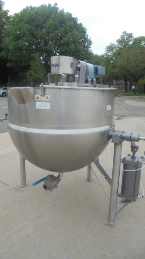 300 Gallon Lee Stainless Jacketed Double Motion Tilt Kettle, Scraped ...