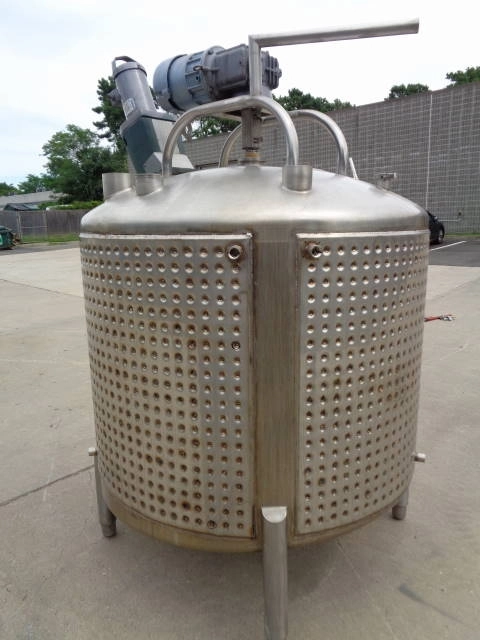 500 Gallon DCI 316 Dimpled Jacketed Stainless Steel Mix Tank | LabX.com