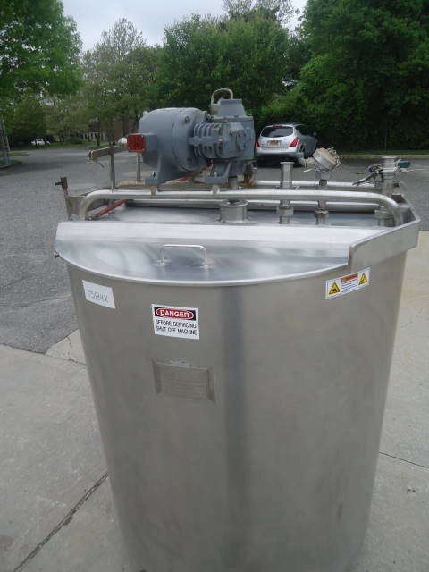350 Gallon Highland Equipment Stainless Steel Jacketed Tank, Sweep ...