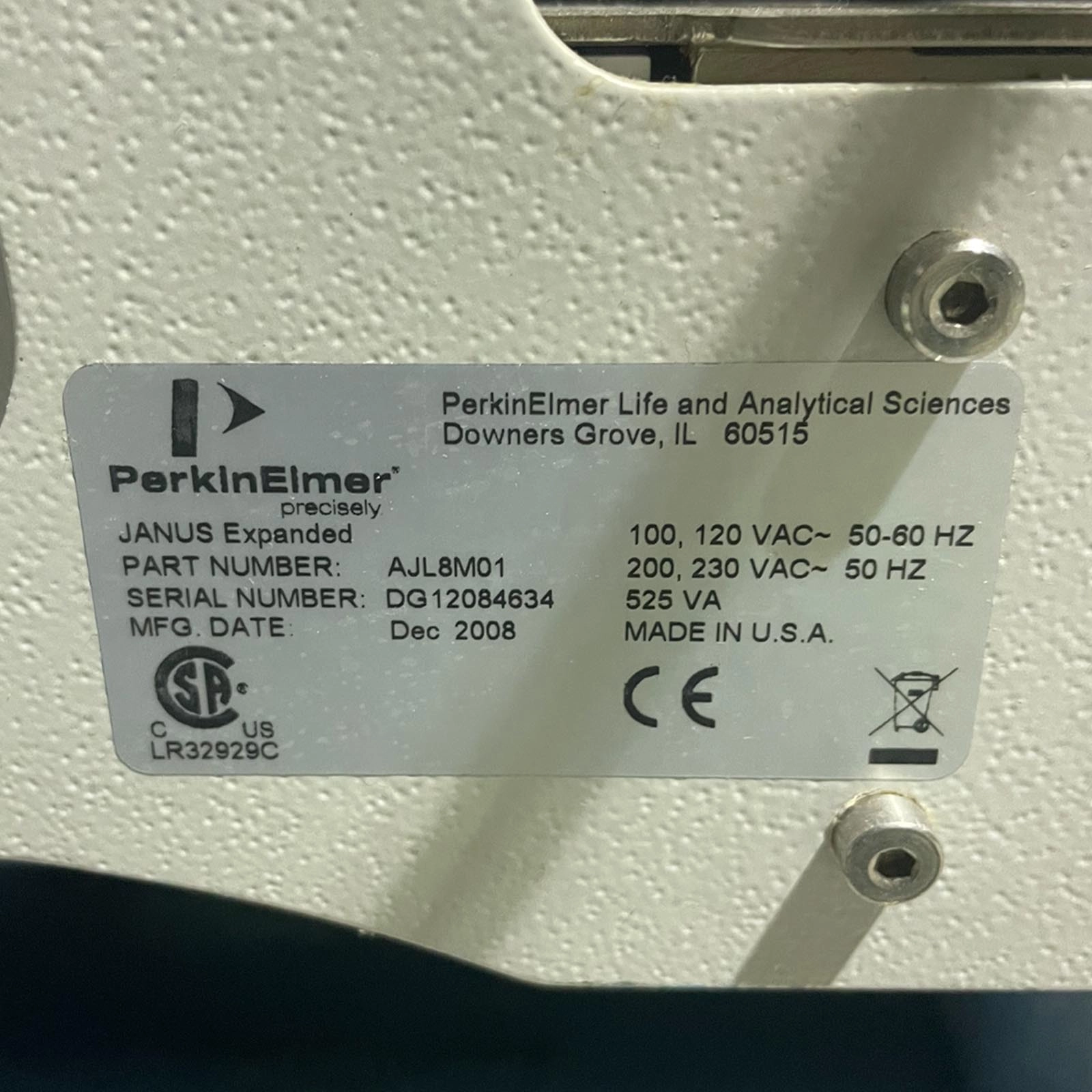 PerkinElmer JANUS Expanded, Varispan 8, MDT Liquid Handler | LabX.com