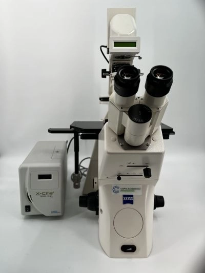 Zeiss Axiovert 40 CFL Inverted Phase Contrast Fluorescence Trinocular ...