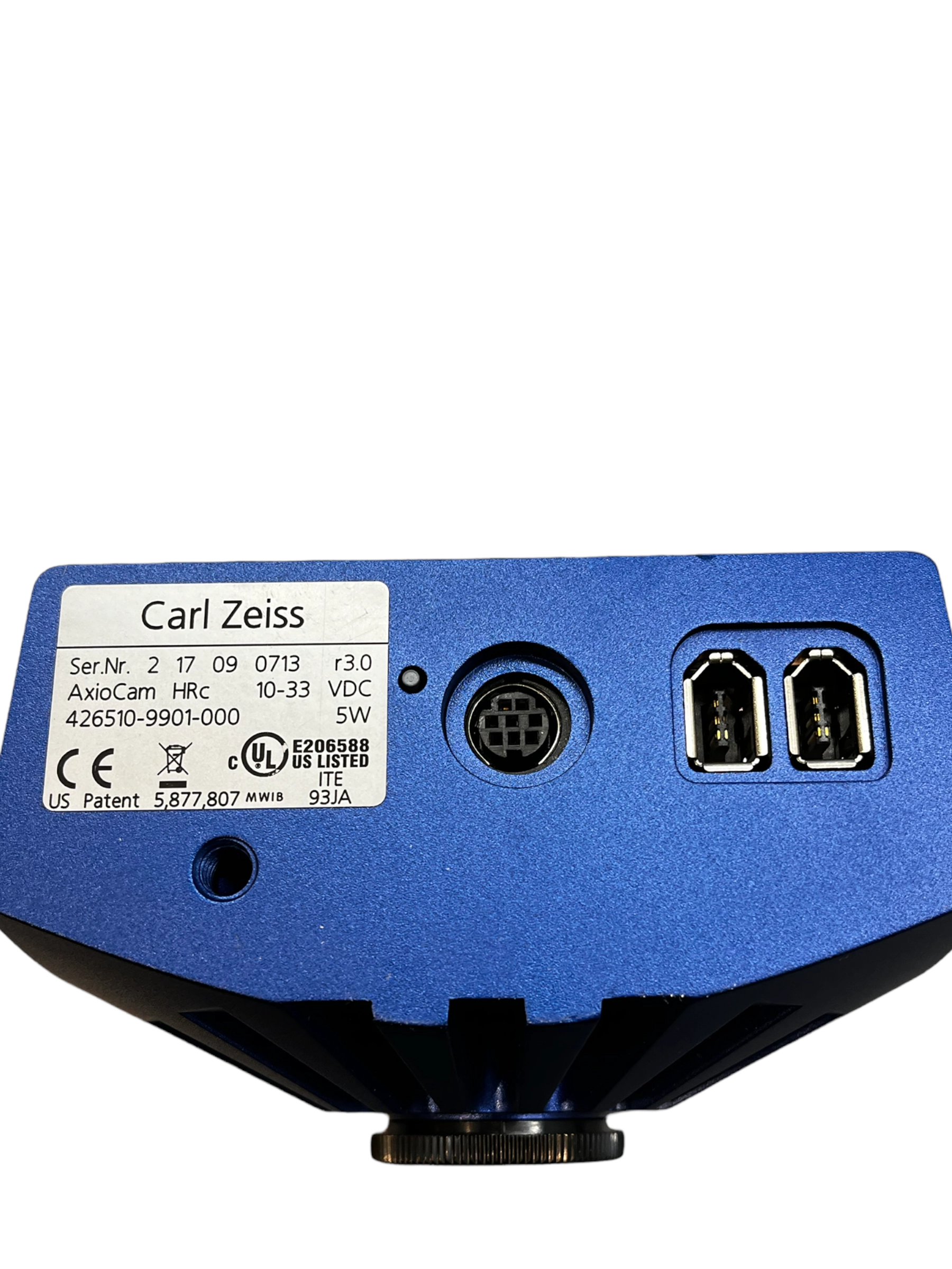 Zeiss Axiocam HRc High Resolution 13mp Color CCD Microscope Camera ...