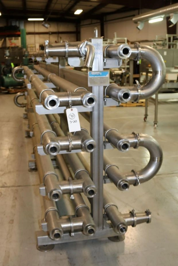 FranRica 14-Pass Dimpled Tube in Tube Heat Exchanger/Pasteurizer ...