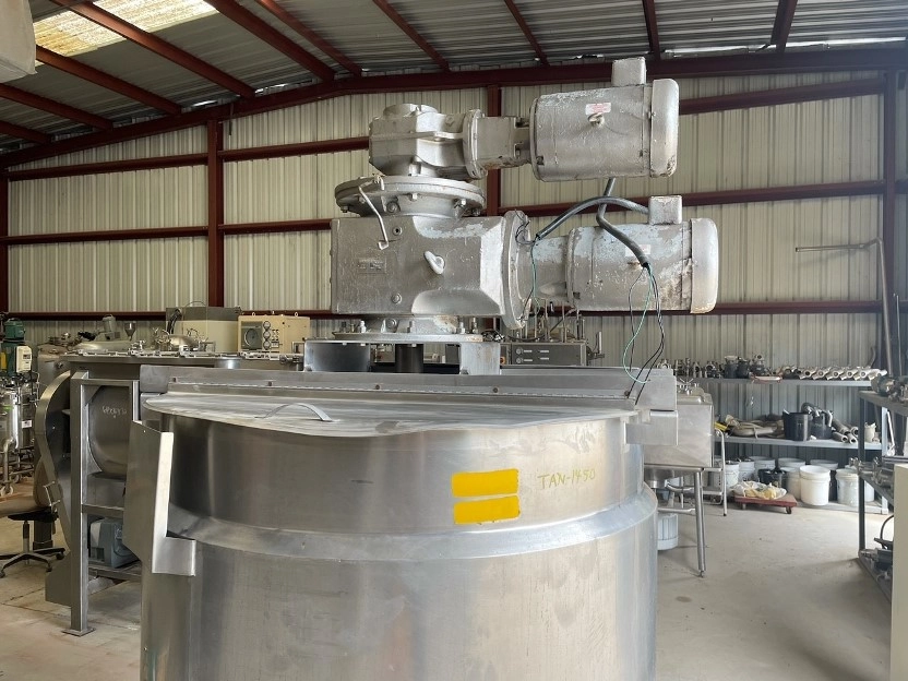 300 Gallon Cherry Burrell Jacketed Mix Kettle with Double Motion Scrape ...