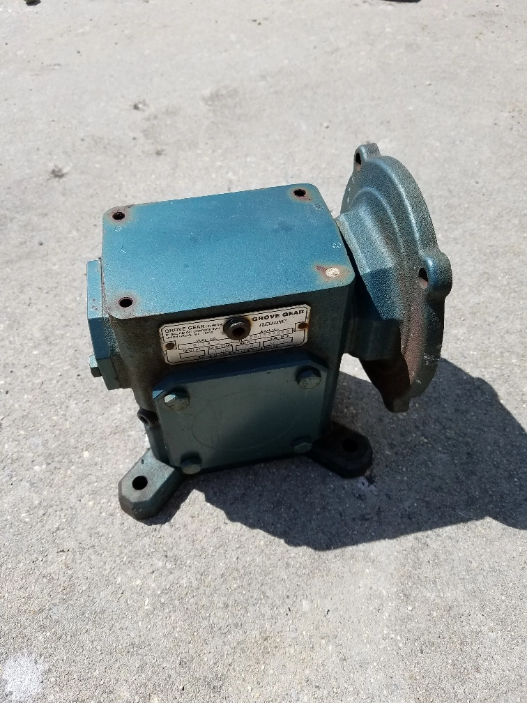 GROVE GEAR FLEXALINE Right Angle Gear Reducer RATIO 50:1. MODEL TMQ218 ...