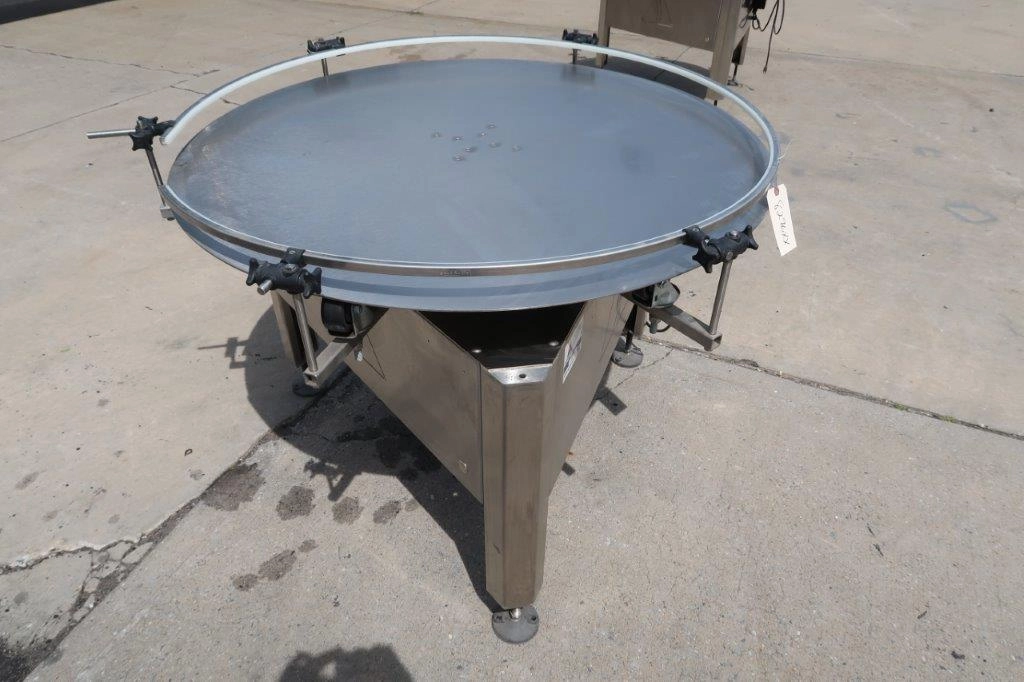 48 In. Apacks Rotary Unscrambling/Accumulating Table, All Stainless ...