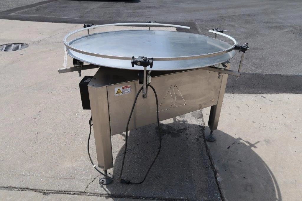 48 In. Apacks Rotary Unscrambling/Accumulating Table, All Stainless ...