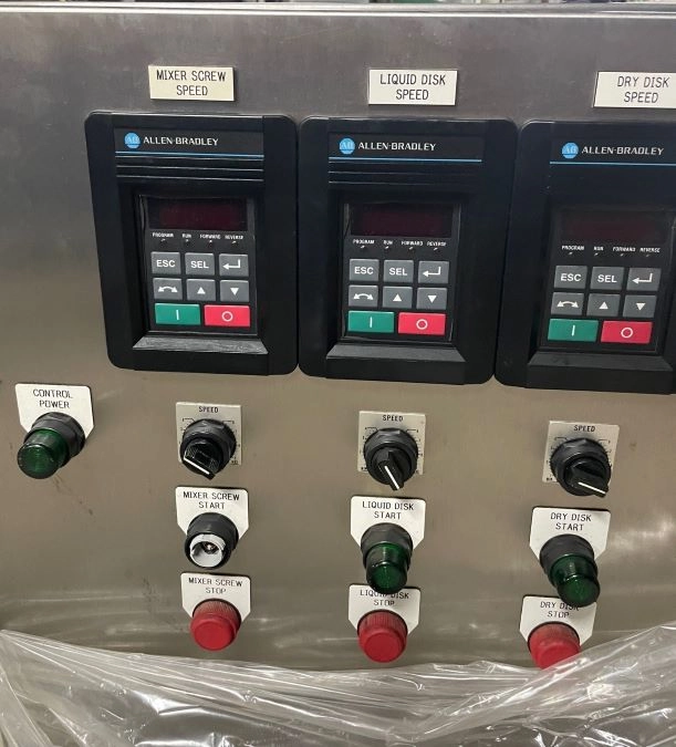 Stainless Steel Pilot Plant Dual Shaft Continuous Mixer/Mist Coater ...