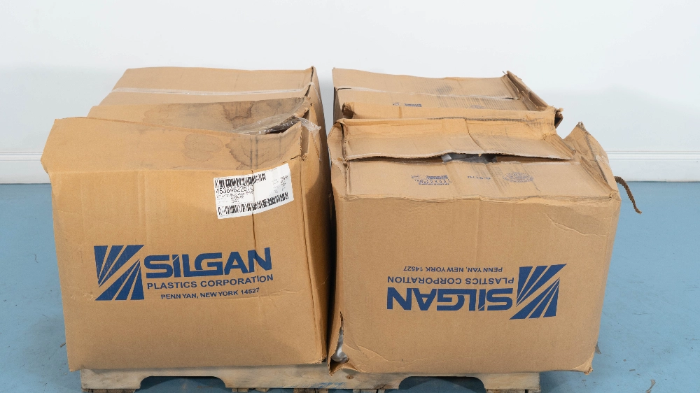 Silgan Plastics 2 oz. White Plastic Bottles - 4 Boxes | LabX.com