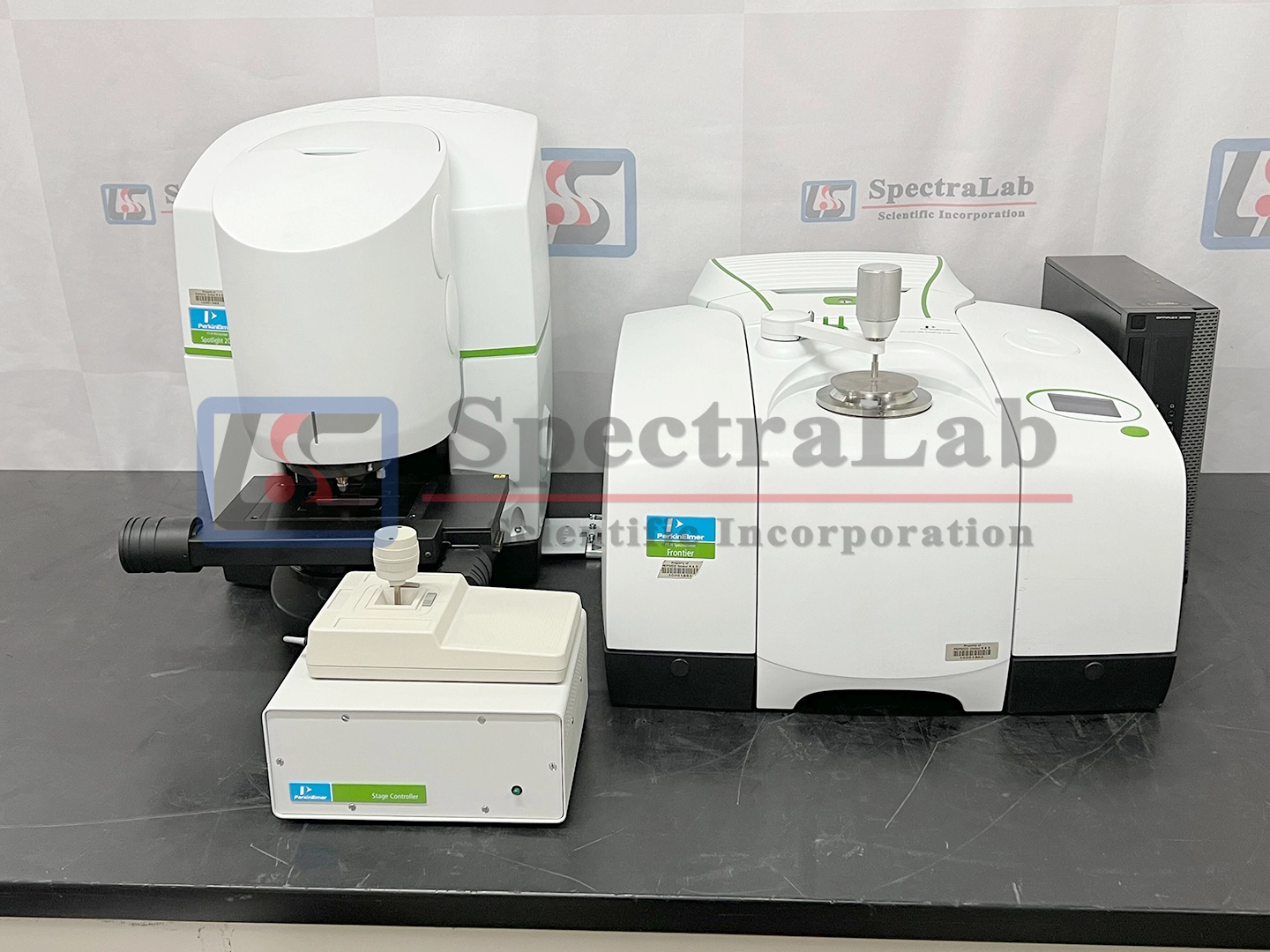 PerkinElmer Frontier FT-IR Spectrometer with Universal ATR and Spotlight 200i FT-IR Microscopy ...
