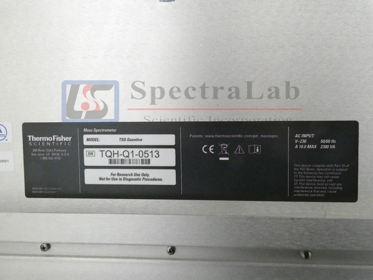 Thermo TSQ Quantiva Triple Quadrupole Mass Spectrometer with Vanquish ...