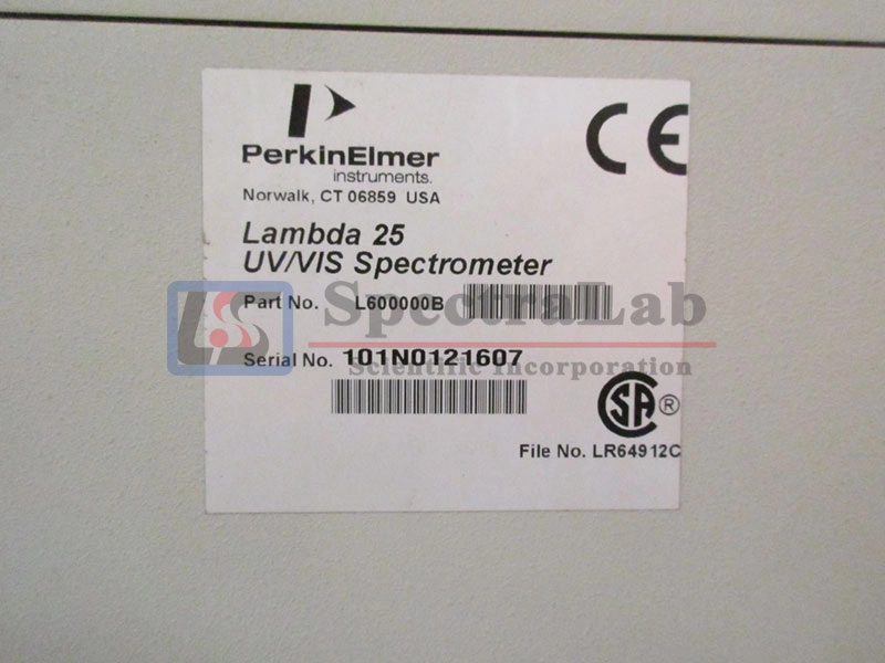 PerkinElmer Lambda 25 UV/Vis Spectrometer | LabX.com