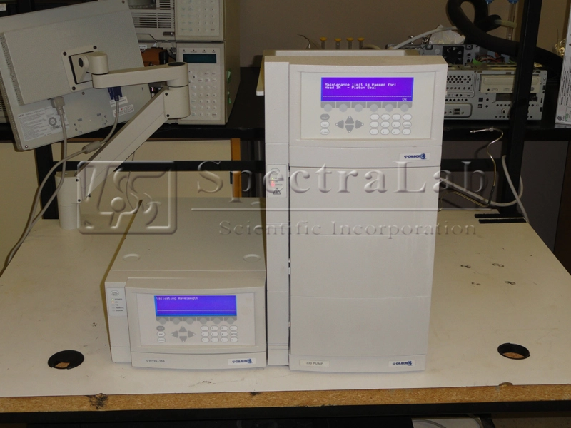 Gilson 155 UV/VIS Detector with Gilson 333 Prep-Scale HPLC Pump | LabX.com