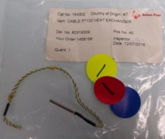 Anton paar cable PT100 heat exchanger, cat no: 164... | LabX.com