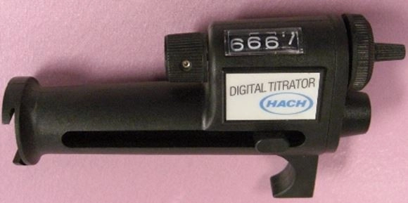 Hach digital titrator ml = digits divided by 800.... | LabX.com