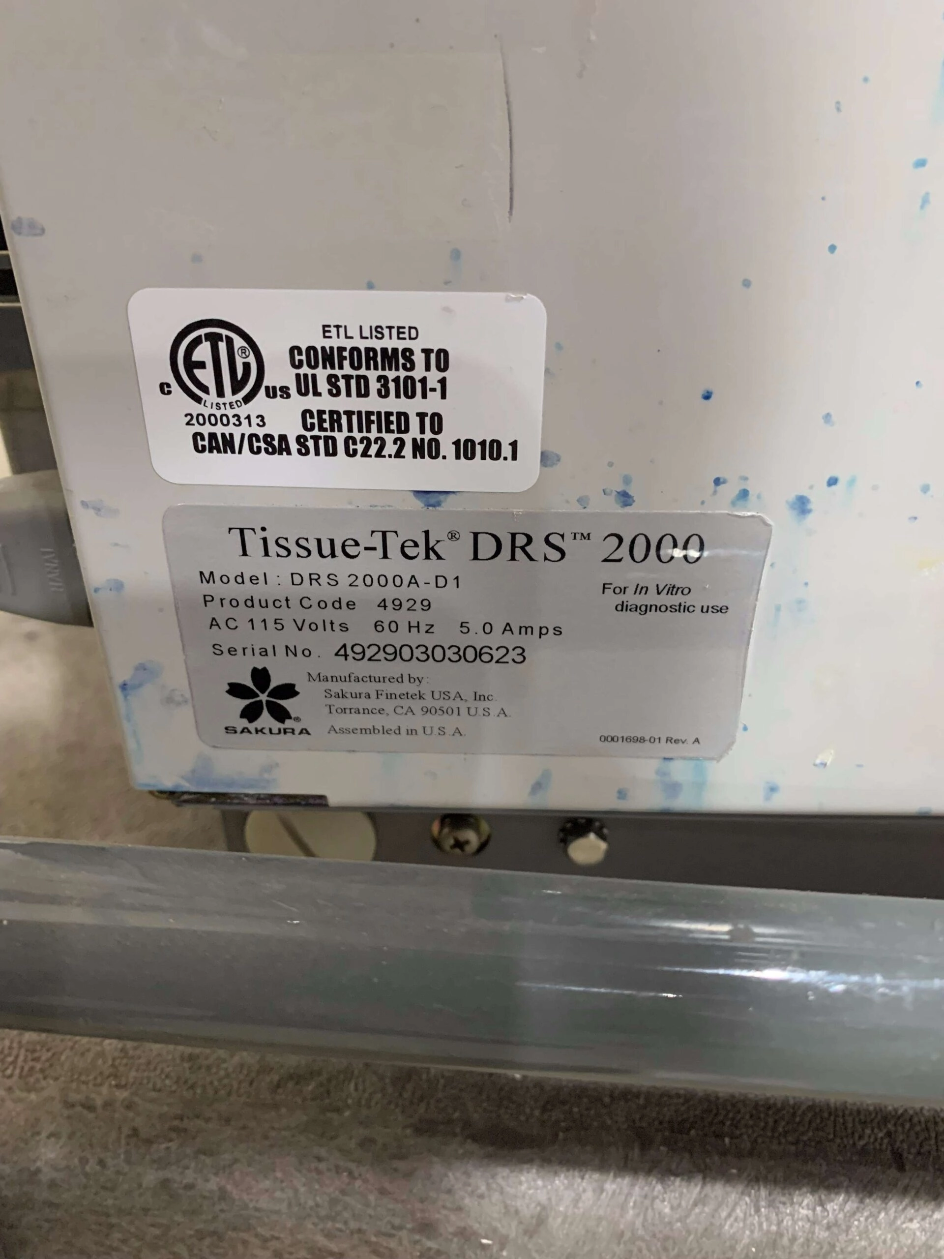 Sakura Tissue-Tek Automated Slide Stainer DRS 2000-D1 | LabX.com