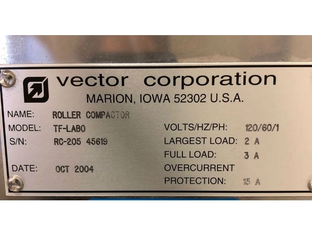 Vector TF-Labo Roller Compactor with Oscillator | LabX.com