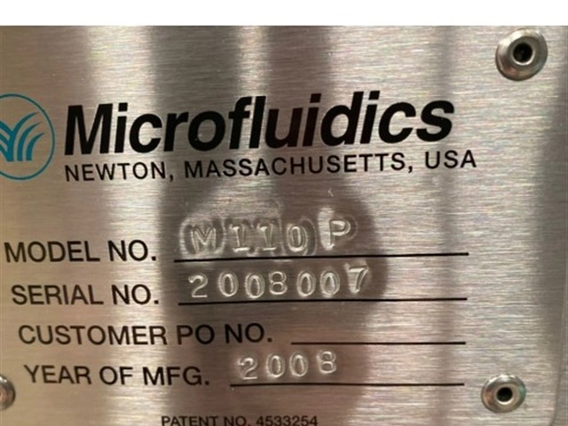Microfluidics M110P Microfluidizer | LabX.com