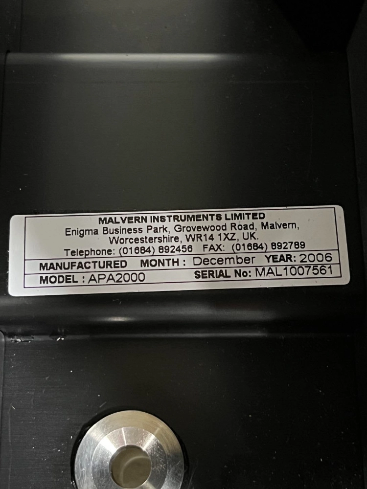 Malvern 2000 Laser Diffraction Particle Size Analyzer | LabX.com