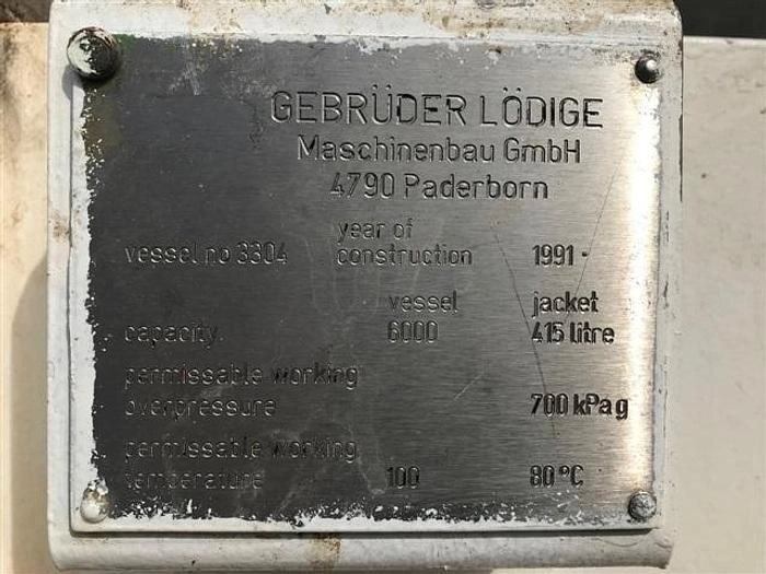 Lodige FKM-6000 Jacketed S.S. High-shear Mixer | LabX.com