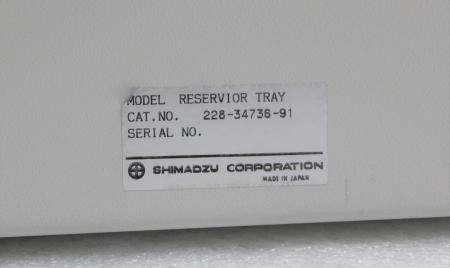 Shimadzu HPLC System Reservoir Tray 228-34736-91 | LabX.com
