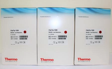 Thermo Scientific Clip Tip 1250 Sterile Low Retent CLEARANCE! As-Is ...