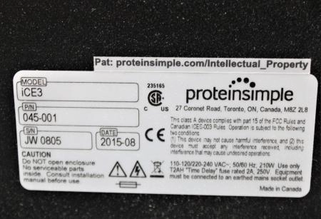 Proteinsimple 720NV Autosampler and ICE3 Analyzer CLEARANCE! As-Is ...