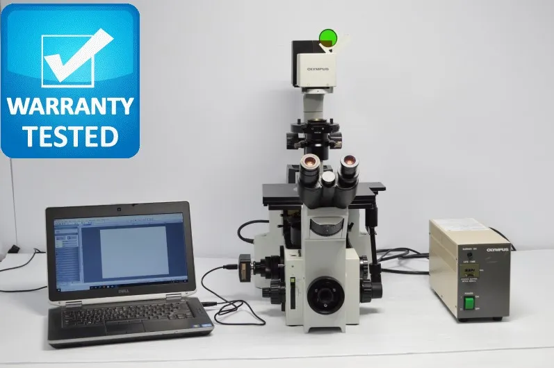 Olympus IX70 Inverted Fluorescence Phase Contrast Microscope Pred IX73 ...