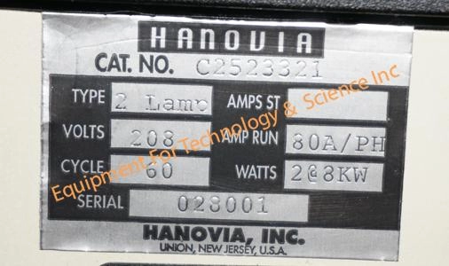 Hanovia Ultraviolet (UV) Conveyor Belt Oven (91317) | LabX.com