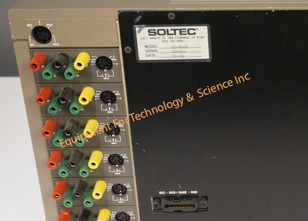 Soltec DS-8606 6 channel chart recorder with analog inputs (3062 ...