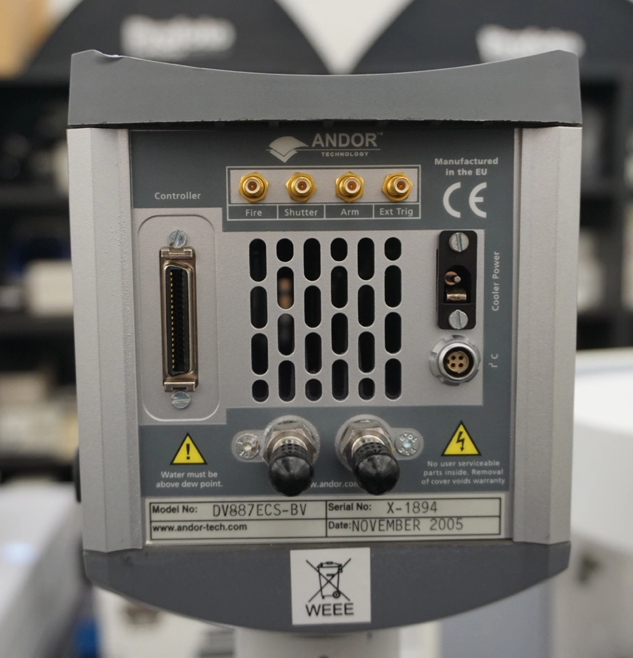 Andor Technology iXon EMCCD camera model DV887ECS for high resolution ...