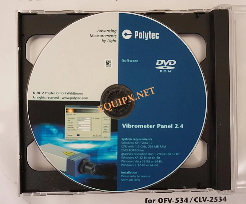 Polytec CLV-2534 laser vibrometer with VIB-A-510 sensor head (2012 ...