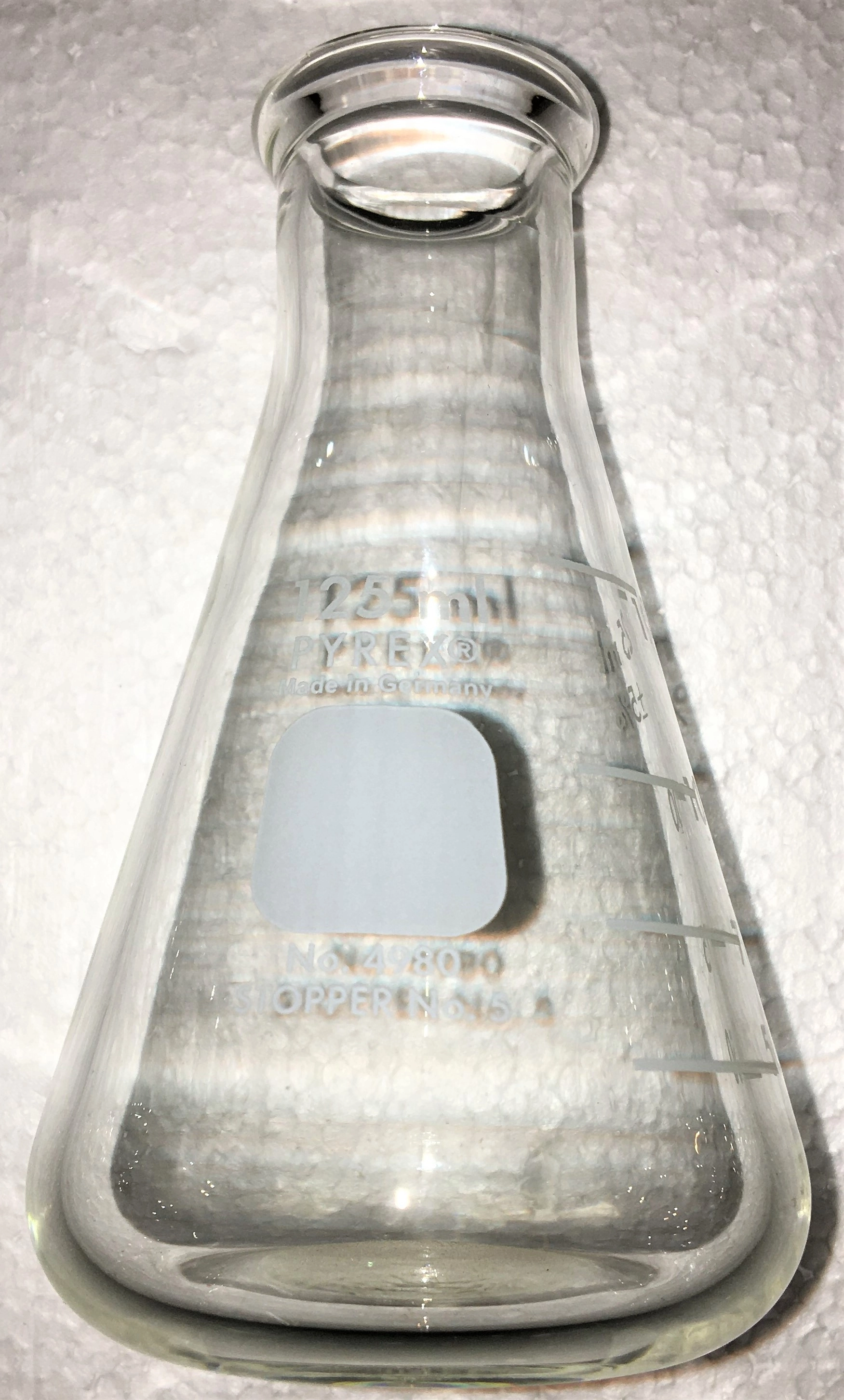 Corning PYREX 4980/Kimble KIMAX 26500 Narrow Mouth Erlenmeyer Flask ...