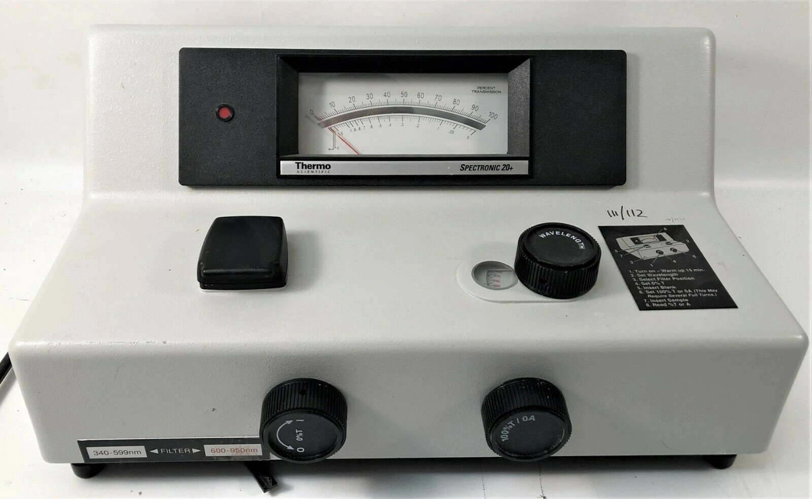 Thermo Spectronic 20+ Visible Spectrophotometer - 340 to 950nm | LabX.com
