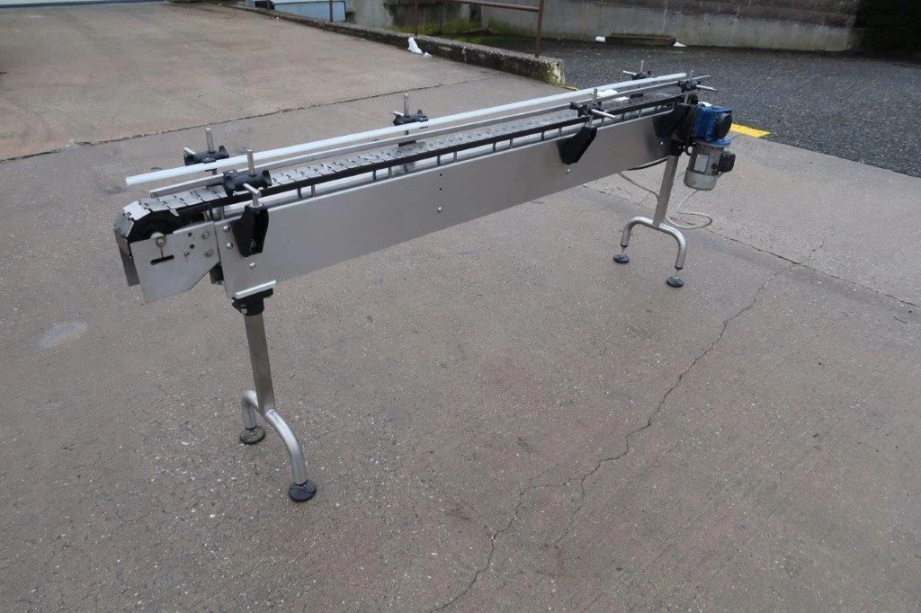 3-1/4 In. Wide X 90 In. Long Stainless Steel Bottle Conveyor, Variable Speed | LabX.com